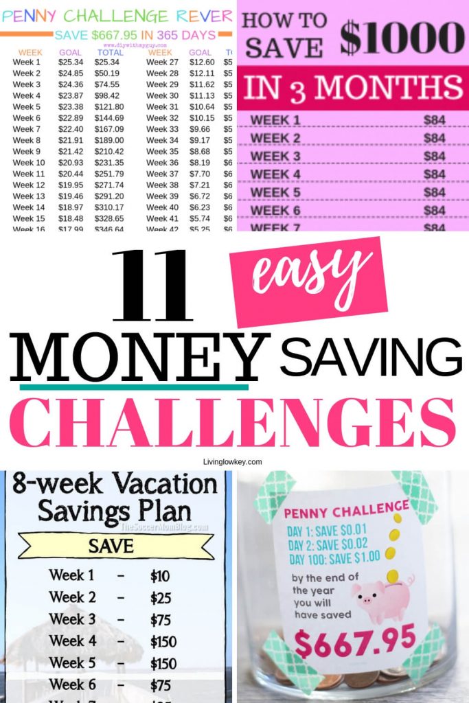 11 Money Saving Challenges (The Quick & Painless Way to Save Money)