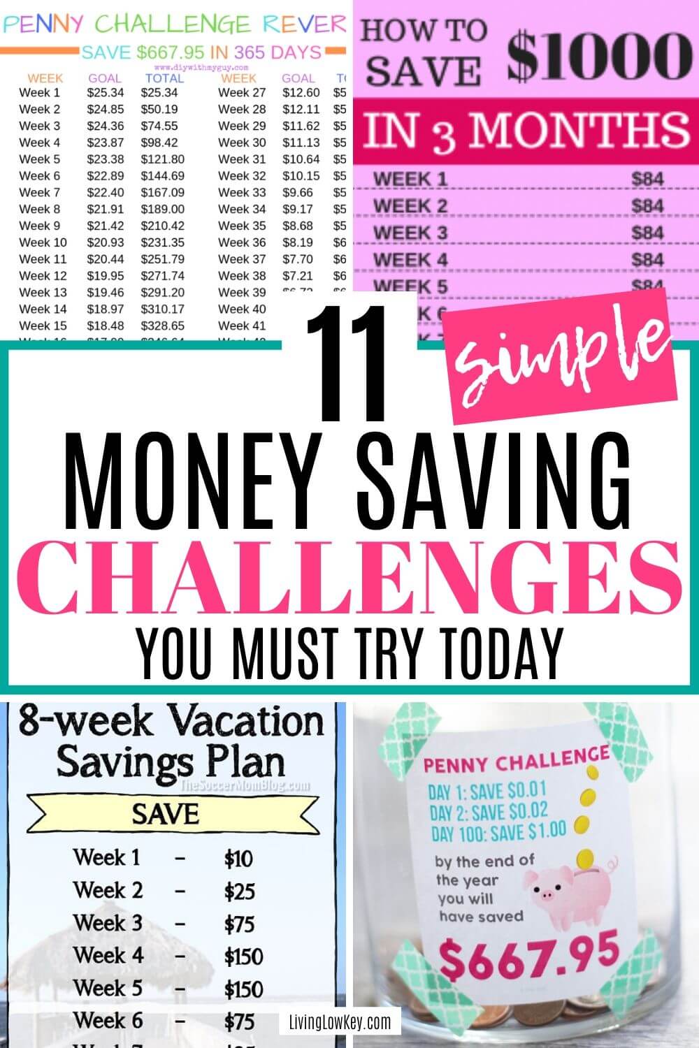 11 Money Saving Challenges (The Quick & Painless Way to Save Money)