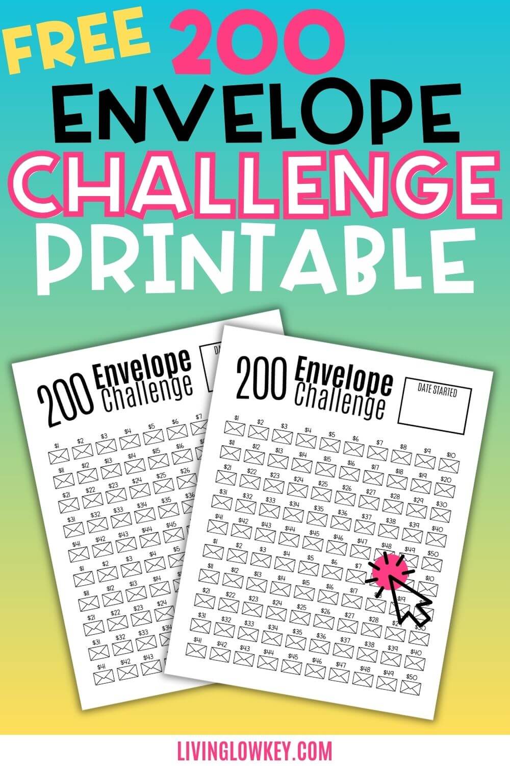 How to Do the 200 Envelope Challenge and Save 5K - Living Low Key